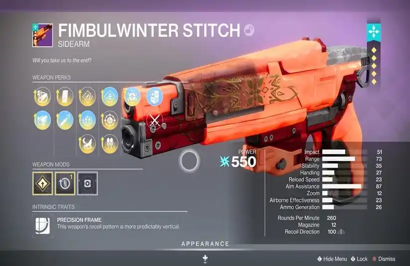 Fimbulwinter Stitch God Roll Guide in Destiny 2 - Total Apex Gaming