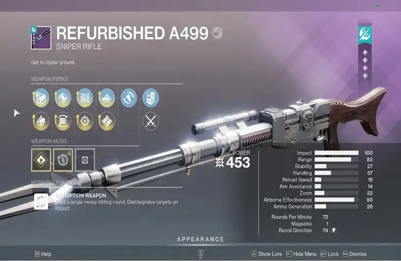 Refurbished A499 God Roll Guide in Destiny 2 - Total Apex Gaming