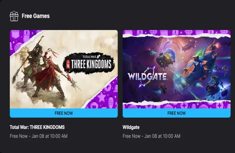 Weekly Free Games on the Epic Games Store January 1 - January 8, 2026 ...